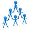 Human pyramid hierarchy stock illustration. Illustration of pyramid ...