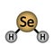 Hydrogen Selenide Molecule Icon Stock Illustration - Illustration of ...