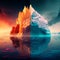 Iceberg. Collage stock illustration. Illustration of glacier - 295809674