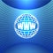Icon World Wide Web on the Abstract Blue Background Stock Vector ...