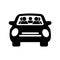 Illustration of Carpooling Icon on White Background Stock Vector ...