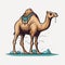 Illustration of a Drawing of a Dromedary Camel. Stock Photo - Image of ...