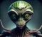 Alien Creature from Another Dimension Portrait Looking at the Camera ...