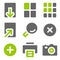Image Viewer Web Icons, Green Grey Solid Icons Stock Vector ...