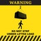 Do Not Step Under Lifted Load Warning Symbol Stock Illustration ...