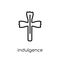 Indulgence Icon. Trendy Modern Flat Linear Vector Indulgence Icon on ...