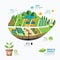Infographic Energy Leaf Shape Template Design.route To Clean Stock ...