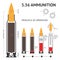 Infographics about the Principle of Bullet Operation. Vector Stock ...