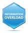 Information Overload Crystal Blue Hexagon Button Stock Illustration ...