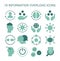 Information Overload Icons Set. Flat Vector Illustration Stock ...