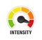 Intensity Level Meter, Measuring Scale. Intensity Level Speedometer ...