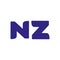 Nz Logo Design Easy Catchy Nz Symbol Stock Vector - Illustration of ...