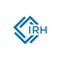 IRH Letter Logo Design on White Background. IRH Creative Circle Letter ...