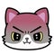 Isolated Cute Angry Cat Emoji Stock Vector - Illustration of emoticon ...