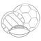 Isolated Sport Balls Outline Stock Illustration - Illustration of ...
