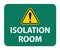 Isolation Room Sign on White Background,Vector Illustration EPS.10 ...