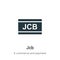 Jcb Vector Icon on White Background. Flat Vector Jcb Icon Symbol Sign ...