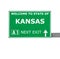 KANSAS Road Sign Isolated on White Stock Image - Image of concept ...