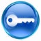 Key icon blue stock illustration. Illustration of high - 4660523
