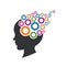Kid Brain with Gears Illustration Stock Vector - Illustration of head ...