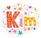 Kim girls name stock vector. Illustration of girl, baby - 53494742