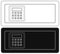 Vector Illustration Outline of Safe Box, Mainly Used in Hotel Rooms ...