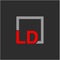 LD Company Name Initial Letters Icon. LD Square Monogram Stock Vector ...