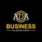 Letter ADA Linked Circle Uppercase Monogram Logo, Elegant and ...