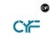 Letter CYF Monogram Logo Design Stock Illustration - Illustration of ...