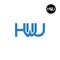 Letter HWU Monogram Logo Design Stock Illustration - Illustration of ...