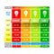 Light Bulb Comparison Chart Infographic Stock Vector - Illustration of ...