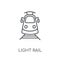 Light Rail Linear Icon. Modern Outline Light Rail Logo Concept O Stock ...