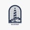 Lighthouse Label,logo or Badge Template. Vector Illustration. Stock ...