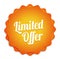 Limited Offer Badge stock vector. Illustration of guarantee - 36546474