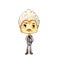 Little Einstein in Chibi Style. Stock Illustration - Illustration of ...