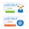 Live help stock vector. Illustration of internet, communication - 32983651