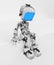 Live Screen Robot, Ledge stock illustration. Illustration of pose ...
