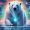 Magic polar bear stock illustration. Illustration of cartoon - 288439075