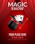 Magic Show Poster Design Template. Magic Show Flyer Design with Magic ...
