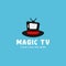 Magic Television Cartoon Logo Design Template Stock Illustration ...