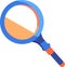Magnifying Glass in UX UI Flat Style Stock Illustration - Illustration ...