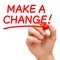 Make a Change stock image. Image of marker, adapt, increase - 30670561