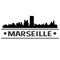 Marseille Symbolsvektor Art Design Vektor Illustrationer - Illustration ...
