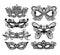 Masque De Mardi Gras D'ensemble De Collection De Dentelle Illustration ...