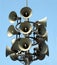 Megaphone Tower stock photo. Image of metal, message, amplifier - 2137742