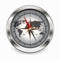 Metallic compass stock vector. Illustration of button - 33087030