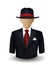Mobster avatar stock illustration. Illustration of avatar - 33827880