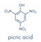 2 4 Molécule D'acide Picrique 6trinitrophenol Explosive. Formule ...