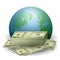 Money Earth Global Economy stock illustration. Illustration of clip ...