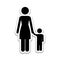 Mother and Child Pictogram Icon Image Stock Vector - Illustration of ...